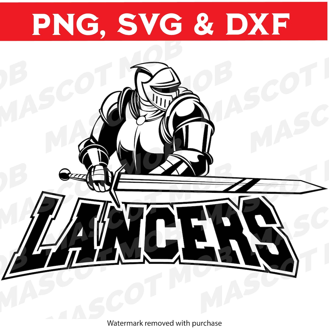 Lancers Mascot SVG: School Spirit Vector File (digital Download) - Etsy