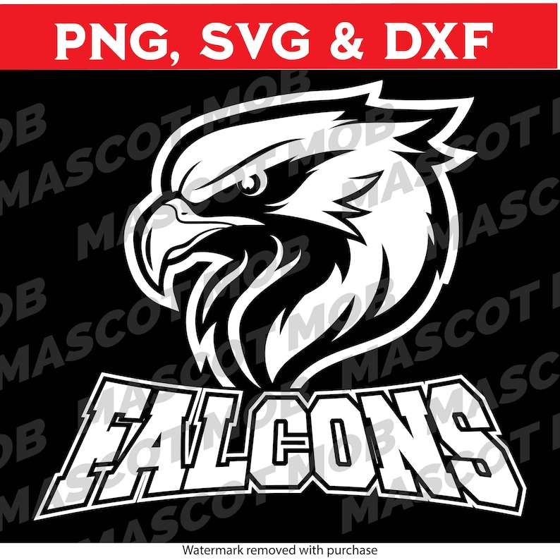 Falcons SVG Falcons Logo SVG Falcons School Mascot Falcon Mascot Svg ...