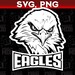 Eagles SVG Eagles SVG Mascot Eagle Mascot Svg Eagles SVG for Cricut or ...