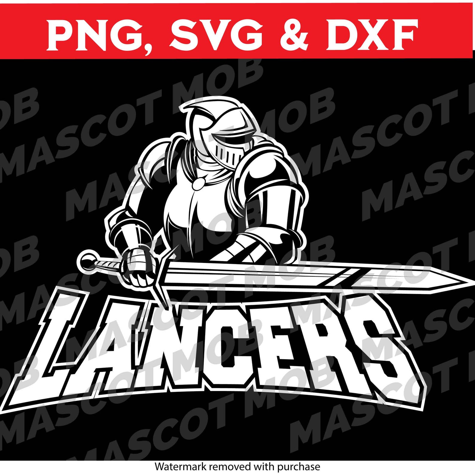 Lancers Mascot SVG: School Spirit Vector File (digital Download) - Etsy
