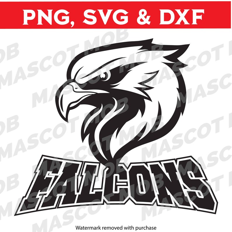 Falcons SVG Falcons Logo SVG Falcons School Mascot Falcon Mascot Svg ...