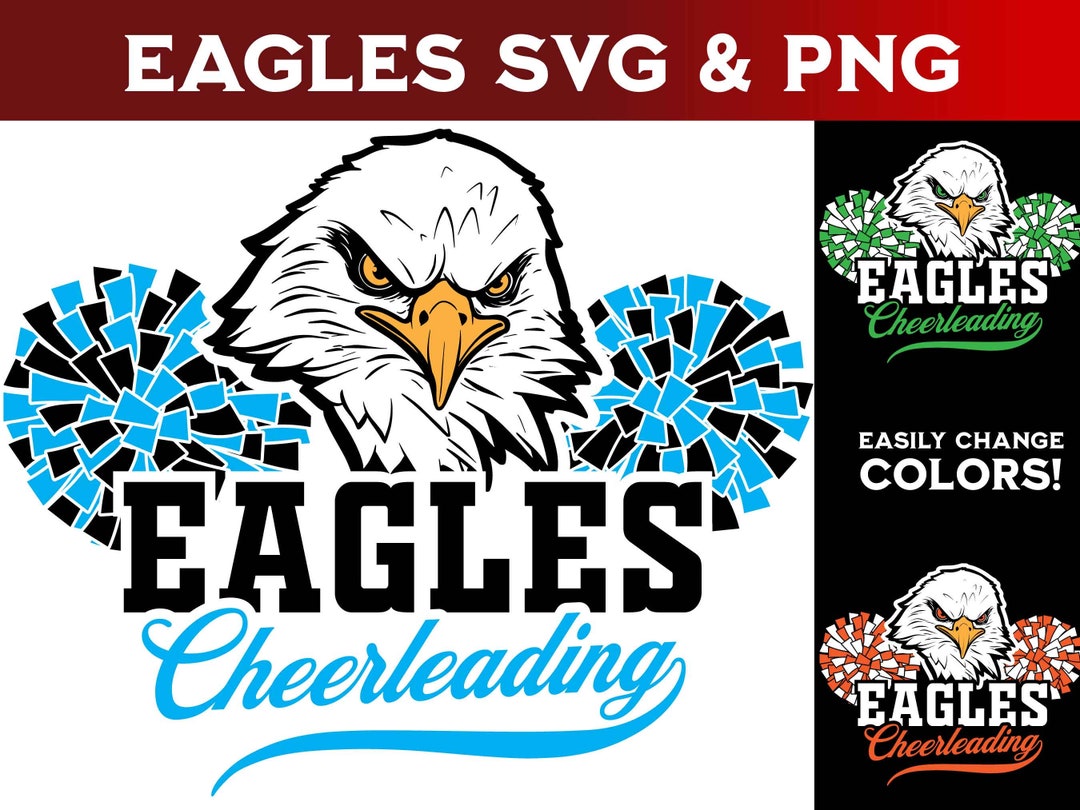 Eagle Cheer SVG: Mascot Design for Cricut & Silhouette (digital ...