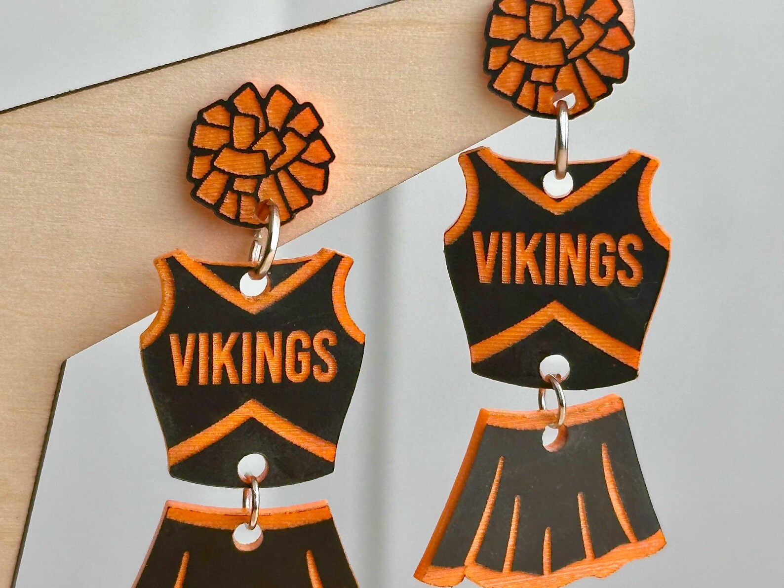 Custom Cheerleader Uniform Earrings: Personalized Cheer Mom Gift - Etsy