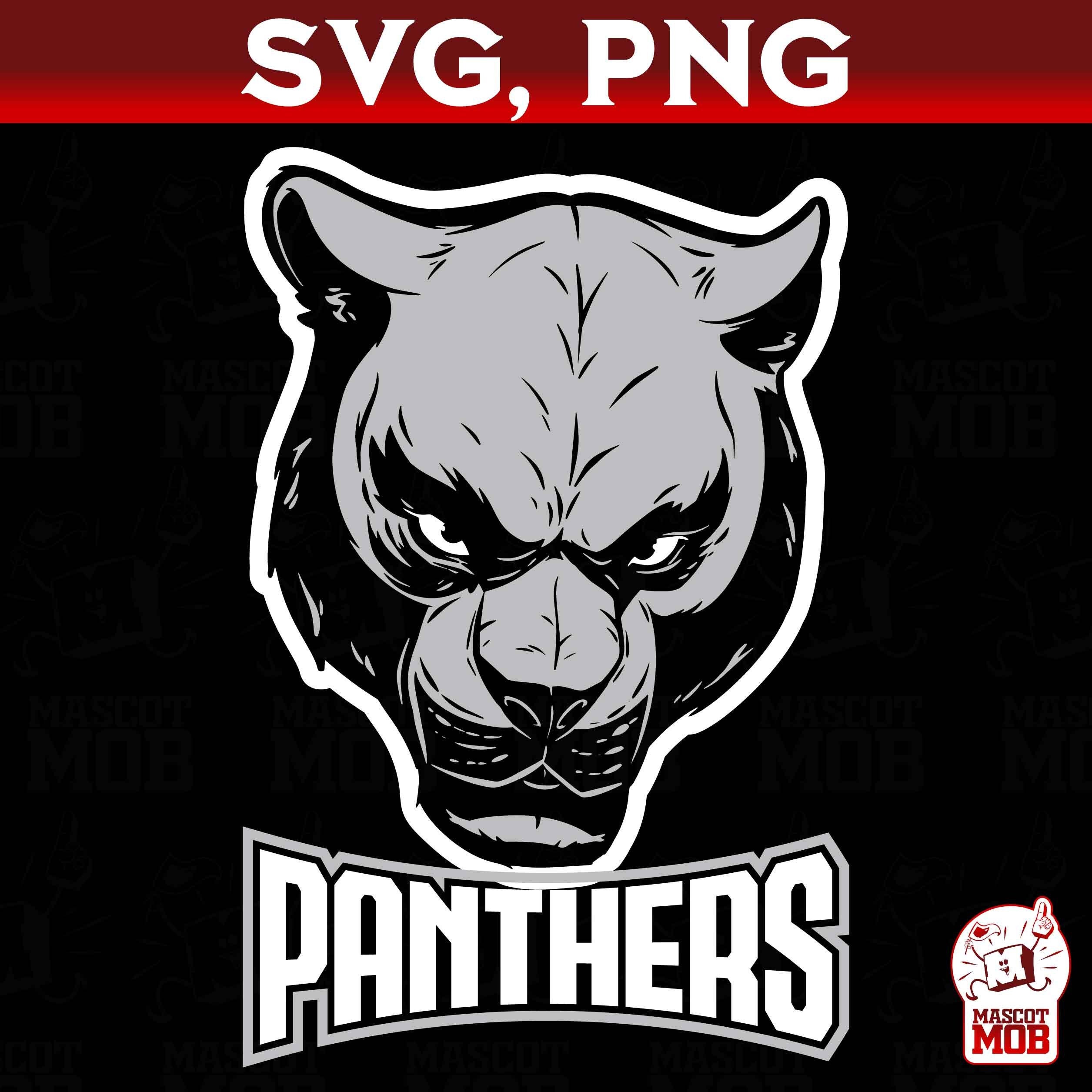 Panthers SVG Panthers Mascot Svg Panther Clipart Panthers for Cricut or ...