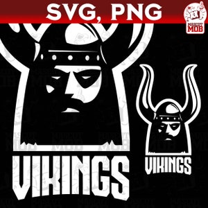 Vikings Mascot SVG: School Spirit Clipart for Cricut, Silhouette ...