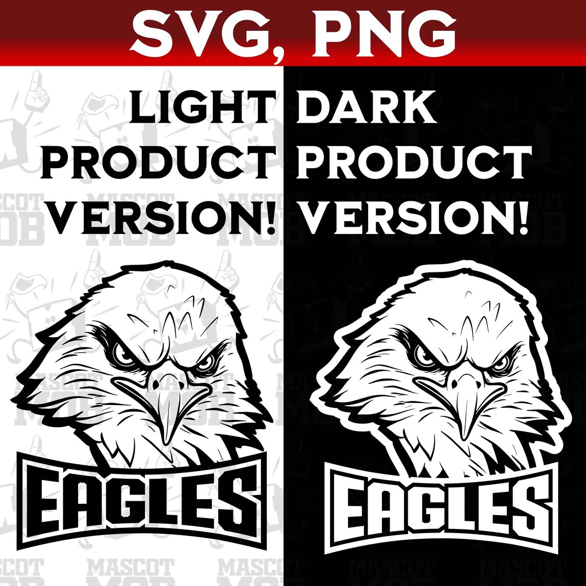 Eagles SVG Eagles SVG Mascot Eagle Mascot Svg Eagles SVG for Cricut or ...