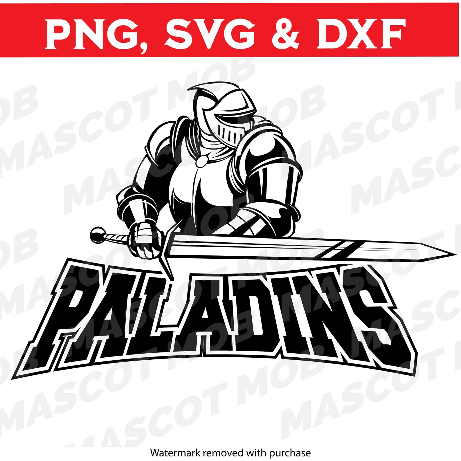 Paladins Mascot SVG: School Spirit Vector File (digital Download) - Etsy