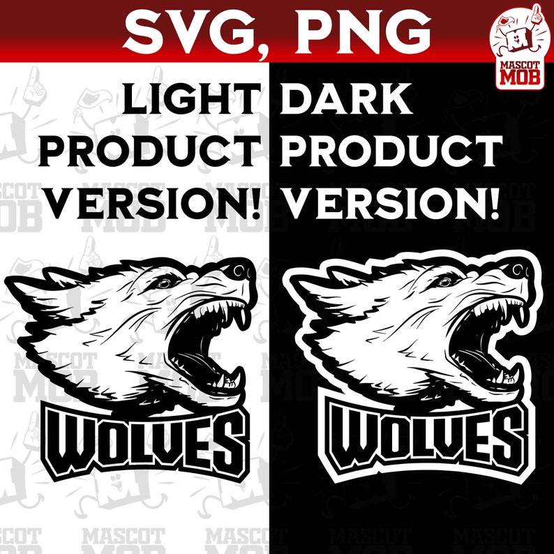 Wolves SVG Wolves Mascot Svg Wolves SVG for Cricut or Silhouette School ...