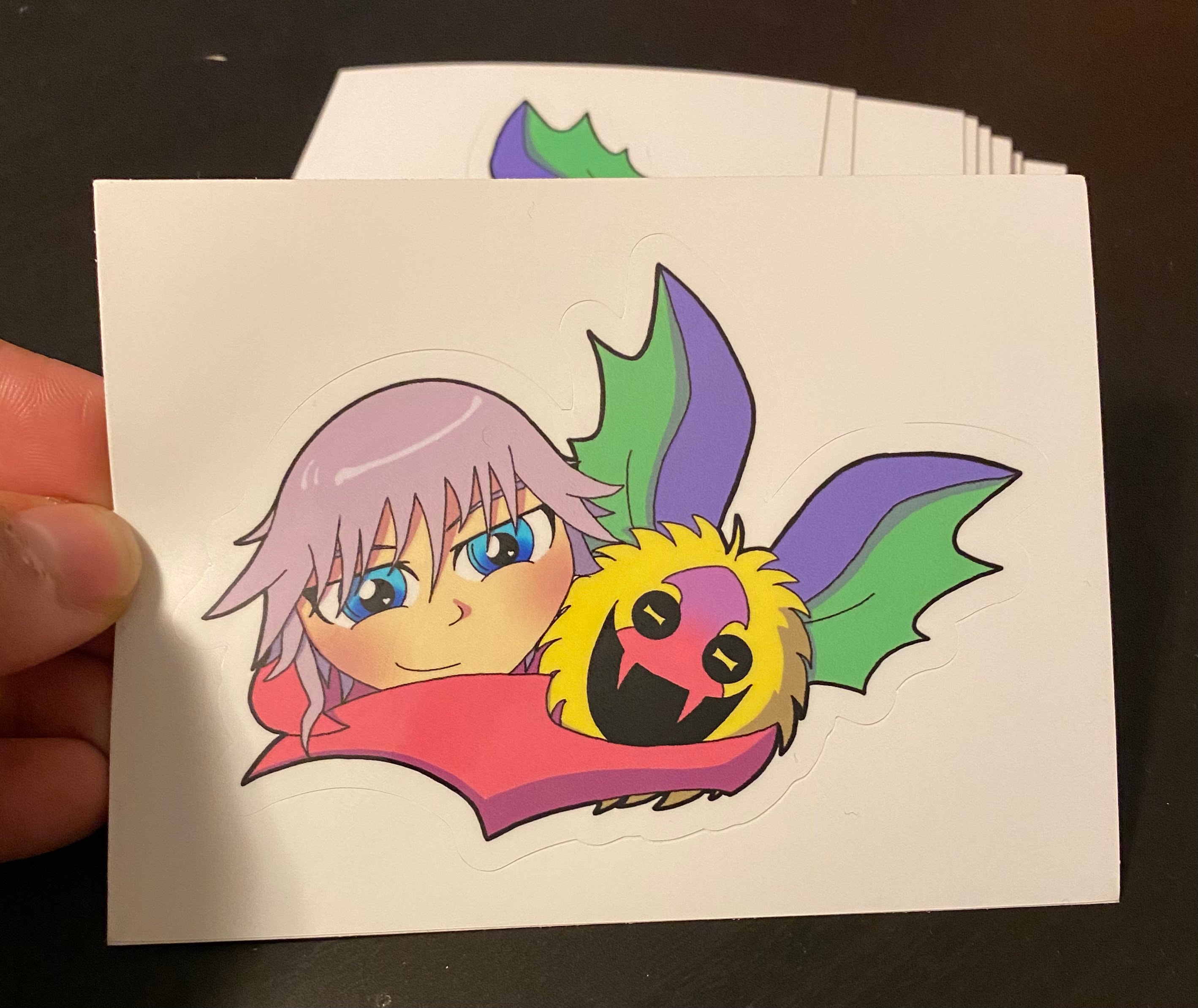 Riku and Komory Bat High Quality Kiss Cut Sticker - Etsy Norway