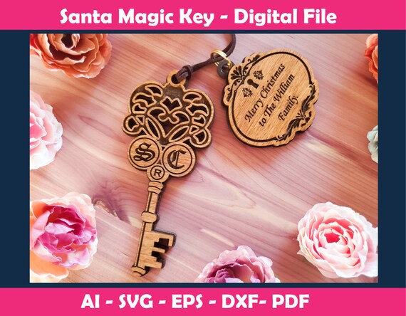 Santa Magic Key Digital File SVG File Pdf Ai Eps - Etsy