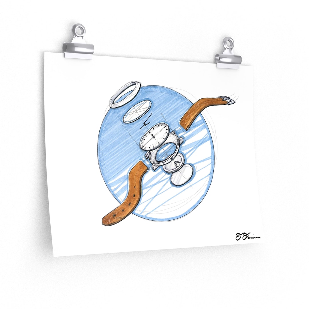 Exploded Watch Marker Render Poster - Etsy