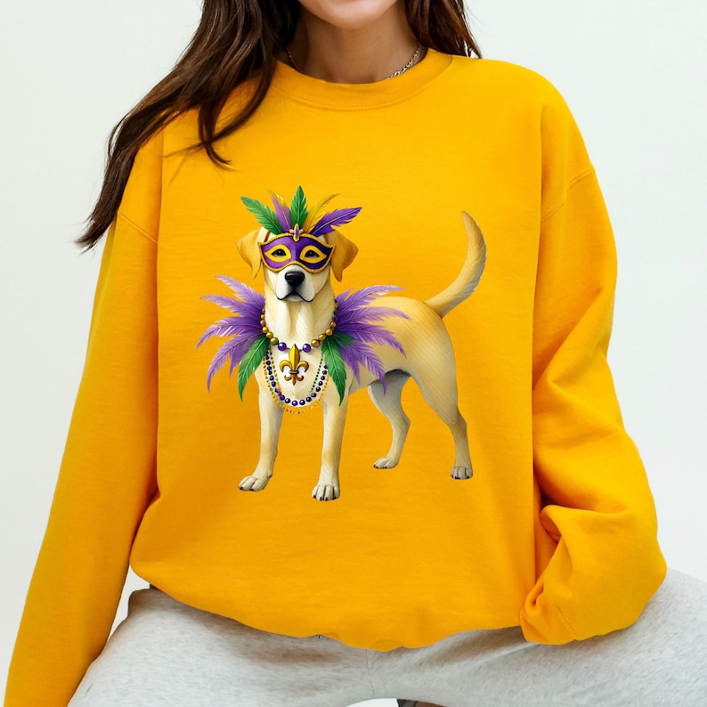 Yellow Lab Mardi Gras PNG Carnival Festival Parade Party Labrador ...