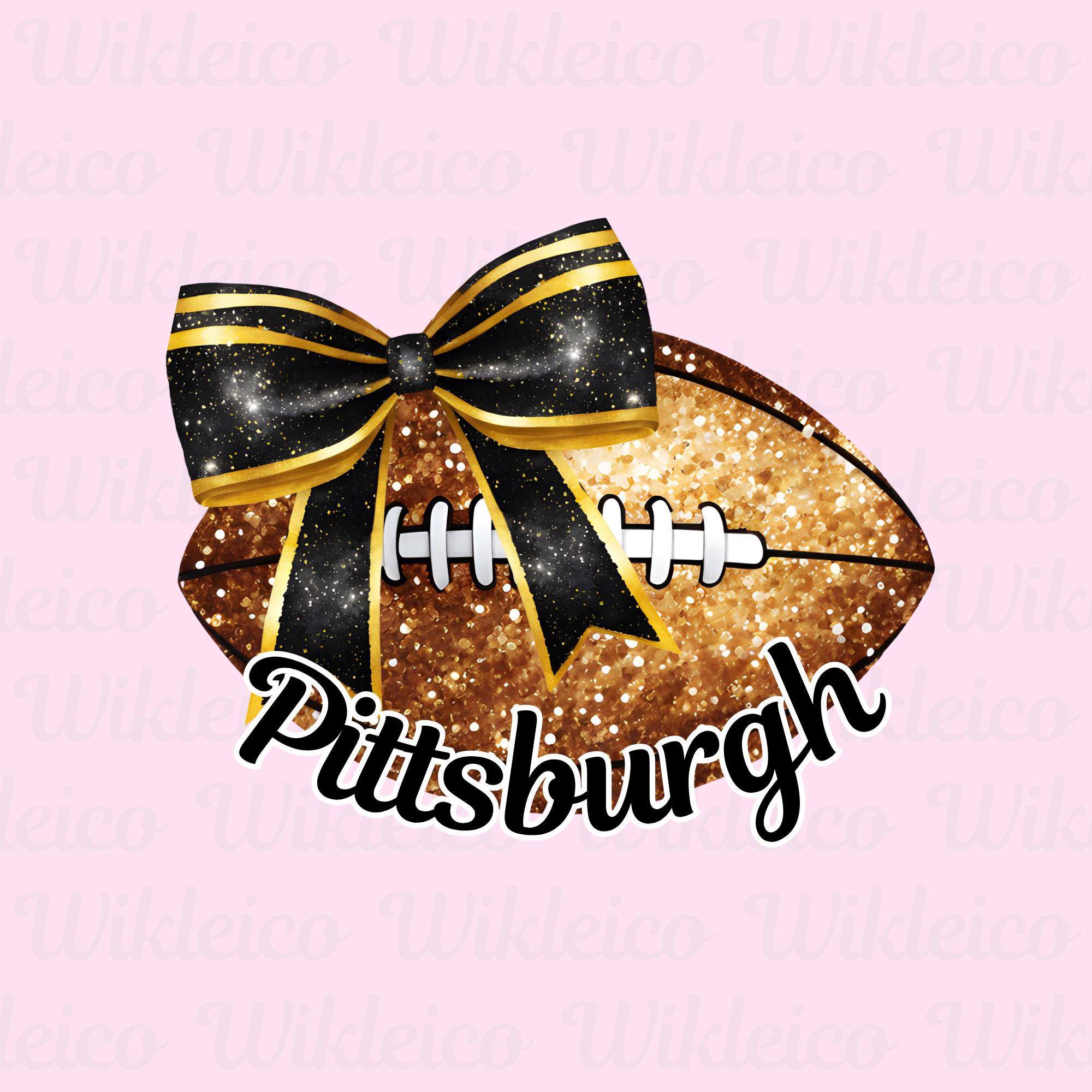 Pittsburgh Football PNG PA Team American Game Clipart Coquette Glitter ...