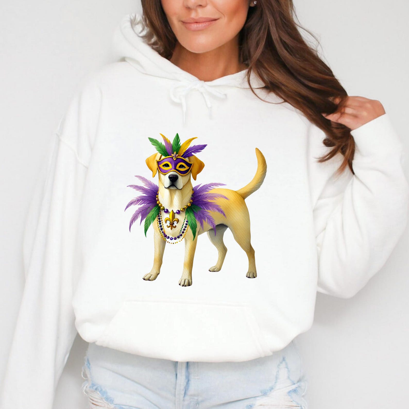 Yellow Lab Mardi Gras PNG Carnival Festival Parade Party Labrador ...