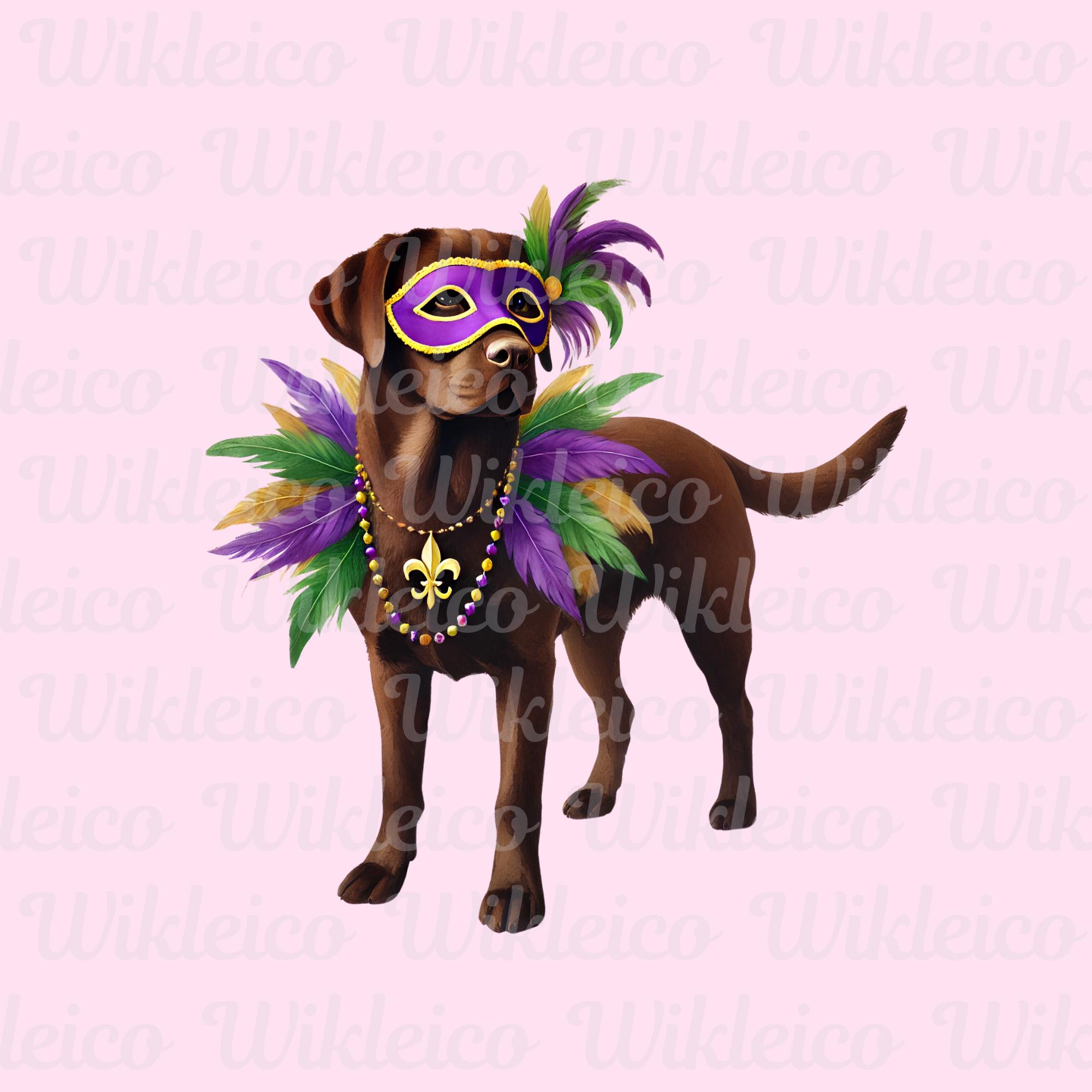 Brown Lab Mardi Gras PNG Carnival Festival Parade Party Chocolate ...