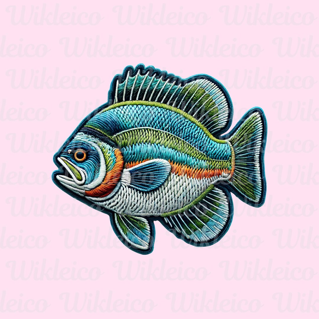 Faux Embroidery PNG Fisherman Trawlercore Bait Shop Cabincore Fishing ...