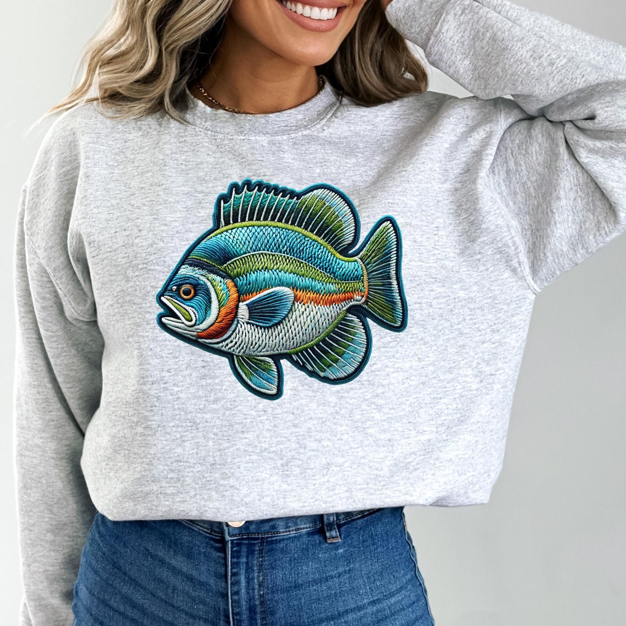 Faux Embroidery PNG Fisherman Trawlercore Bait Shop Cabincore Fishing ...
