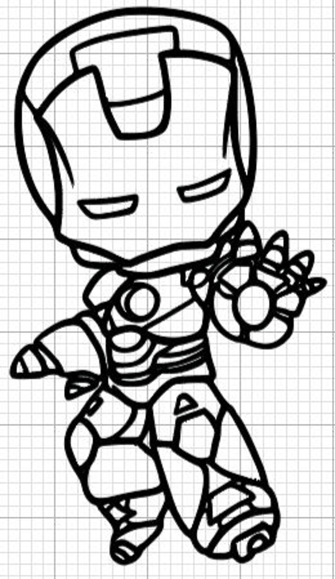 Iron Man Chibi Vinyl Decal - Etsy UK
