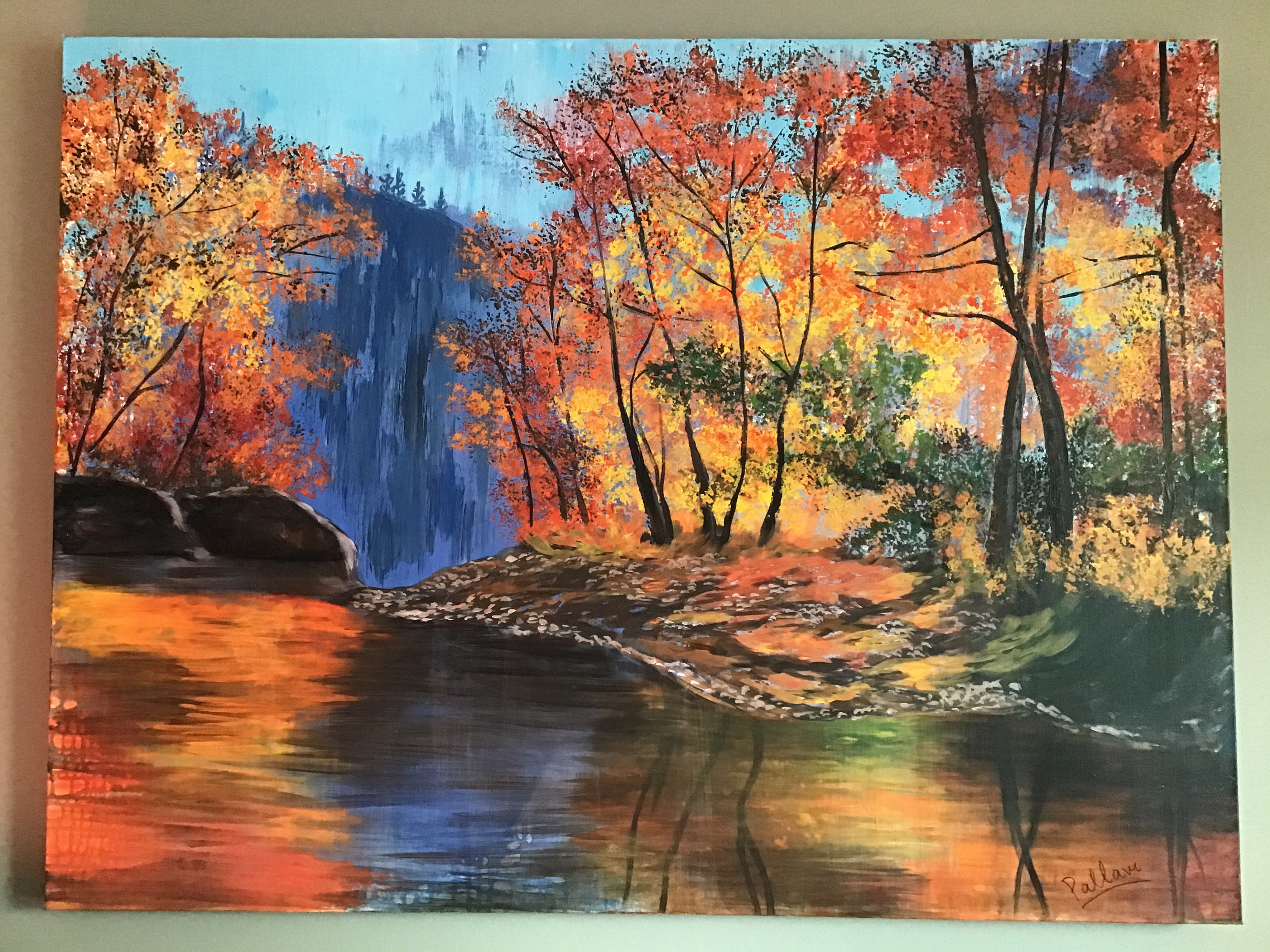 Autumn Abstract Painting