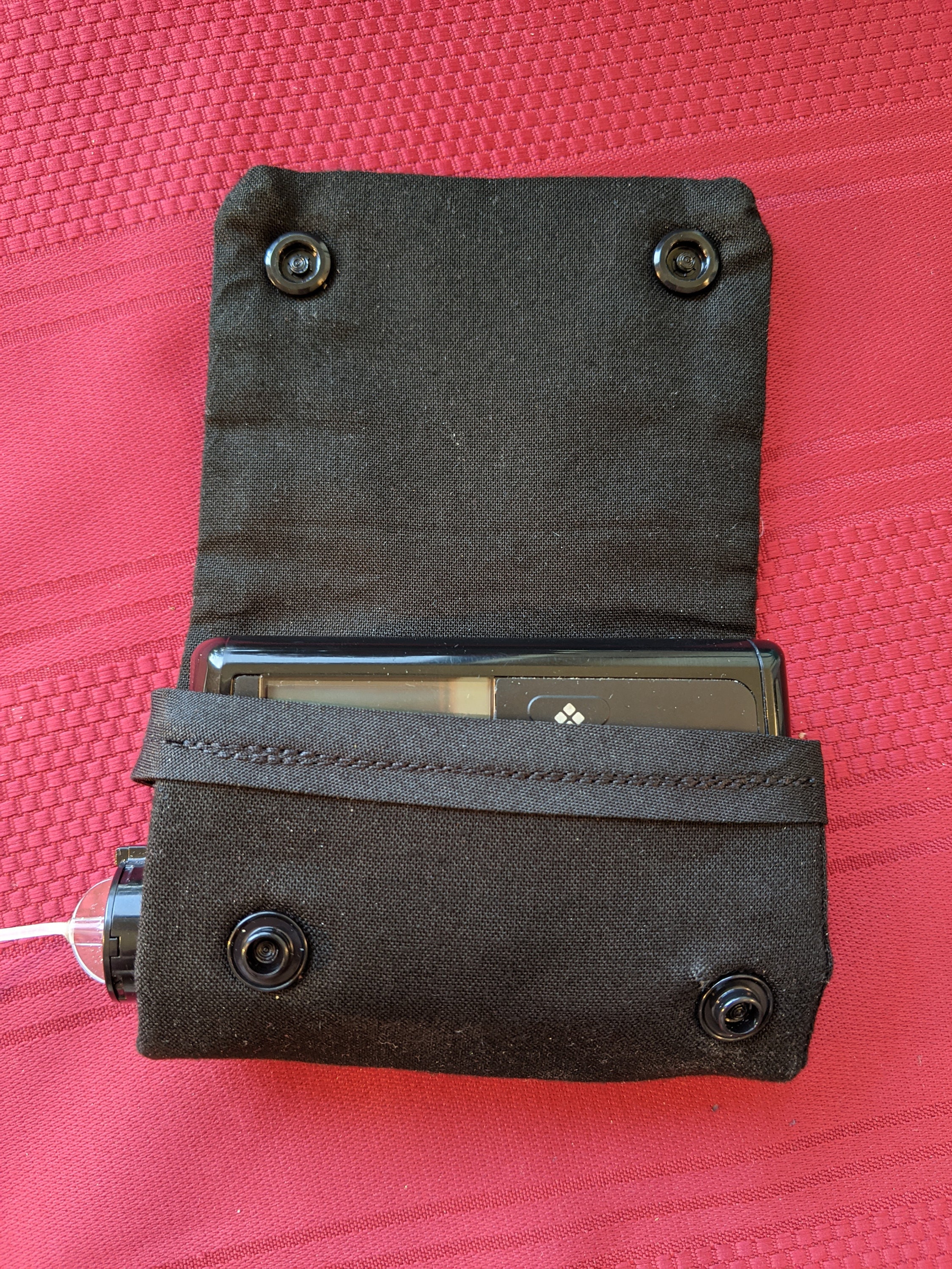 Classic Black Handmade Insulin Pump Case - Etsy