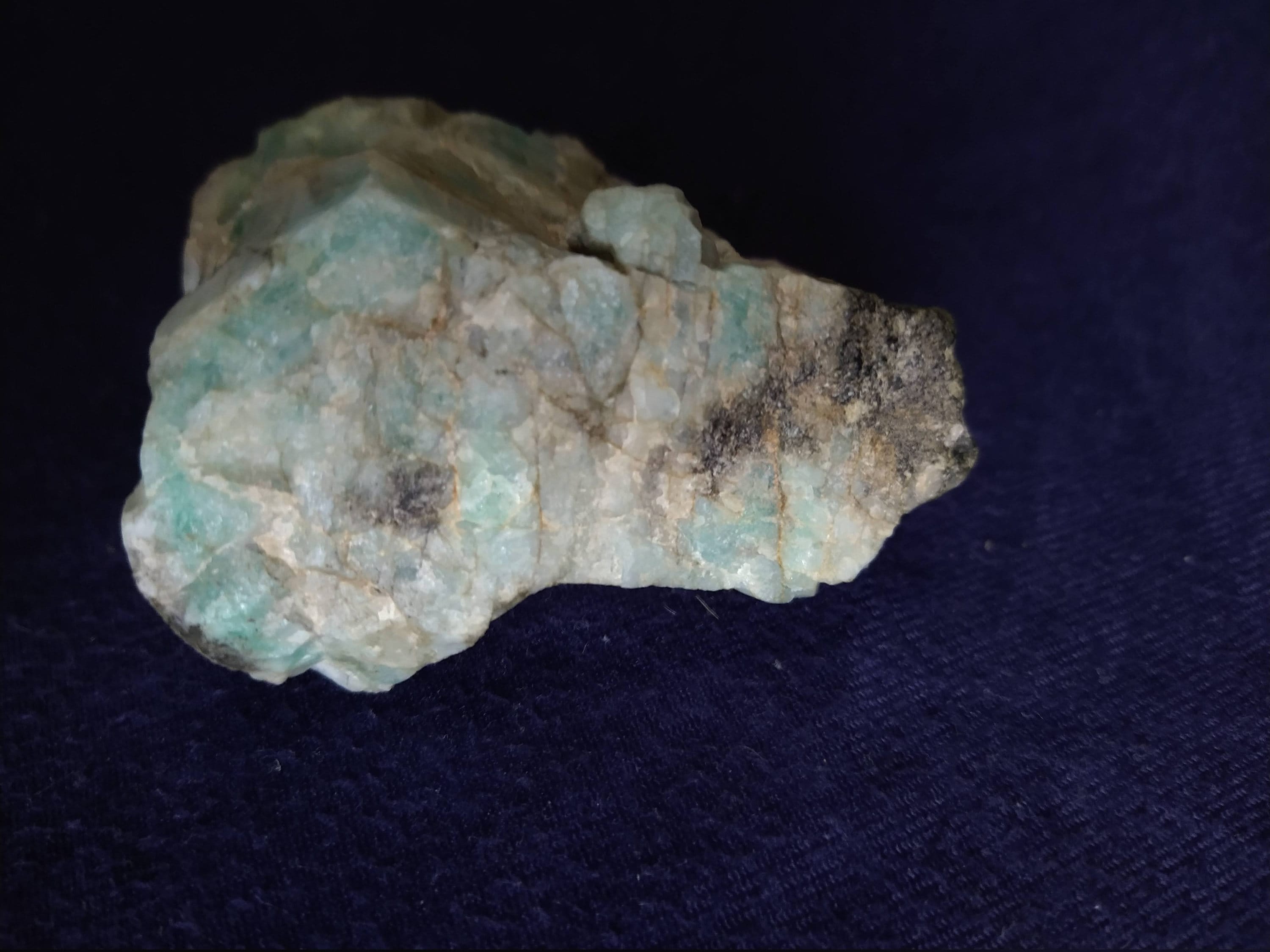 Rough Emerald Crystal in Host Rock - Etsy