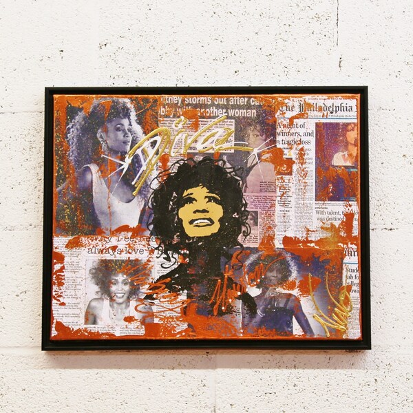 Whitney Houston Art - Etsy