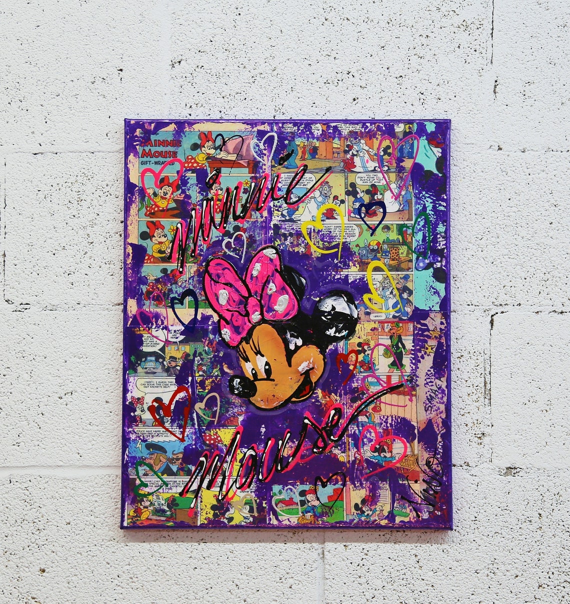 Minnie Mouse Portrait/original Minnie Mouse Painting/acrylic - Etsy UK