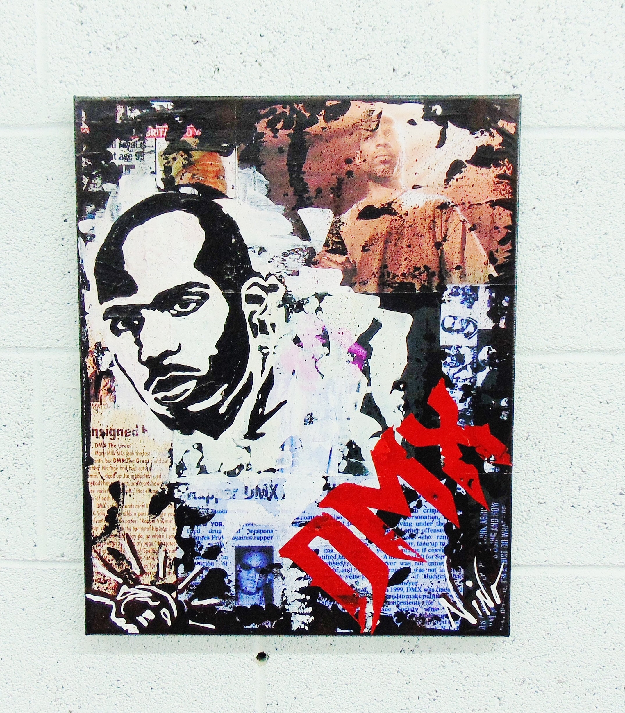 DMX Tribute Artwork/original DMX Painting/acrylic Artwork/stretched ...