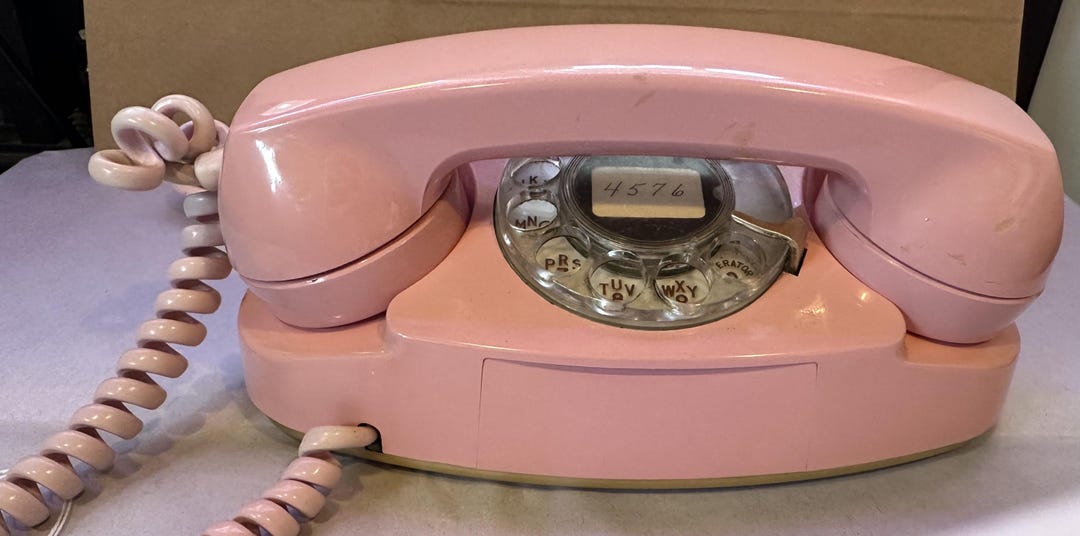 1960's Pink Princess Phone Rotary Model 701BW 3-61 Western Electric - Etsy