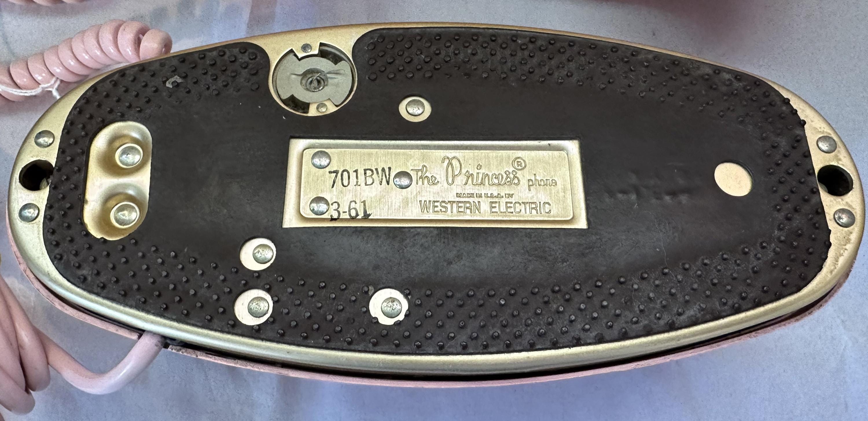 1960's Pink Princess Phone Rotary Model 701BW 3-61 Western Electric - Etsy