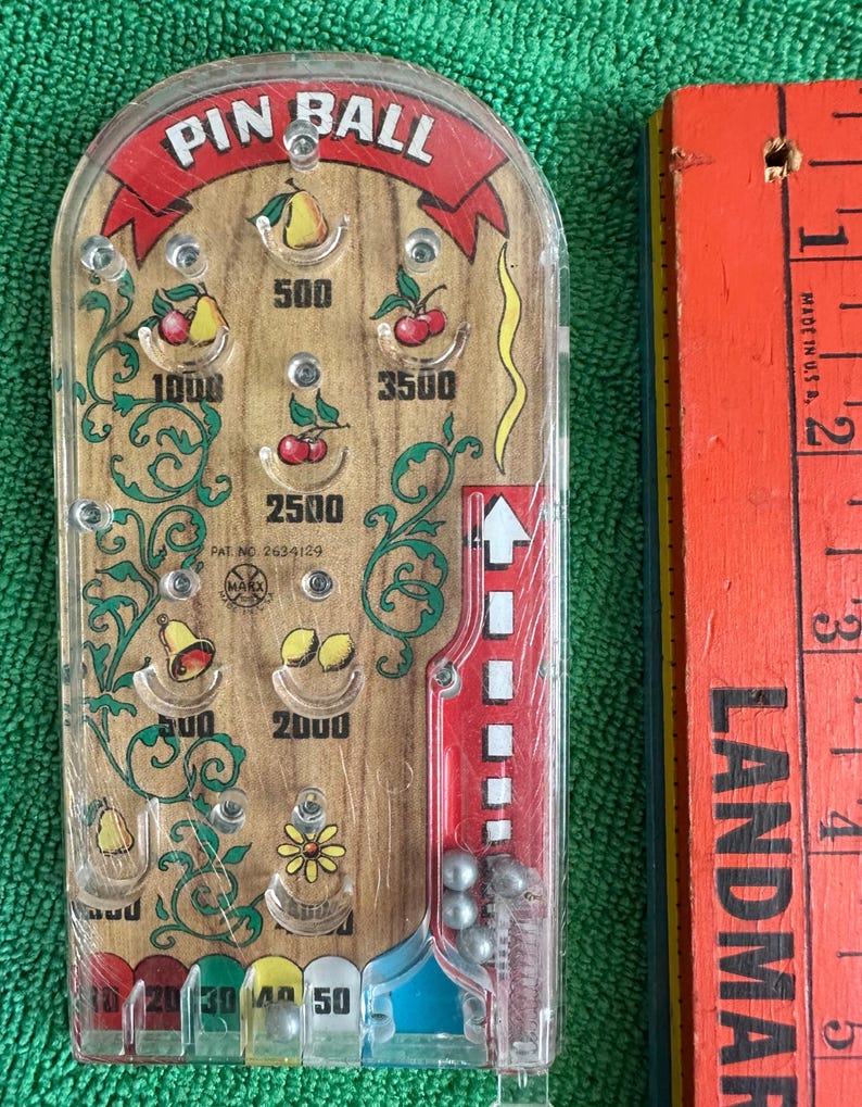 1960s Marx Toys Handheld Pinball Game - Etsy