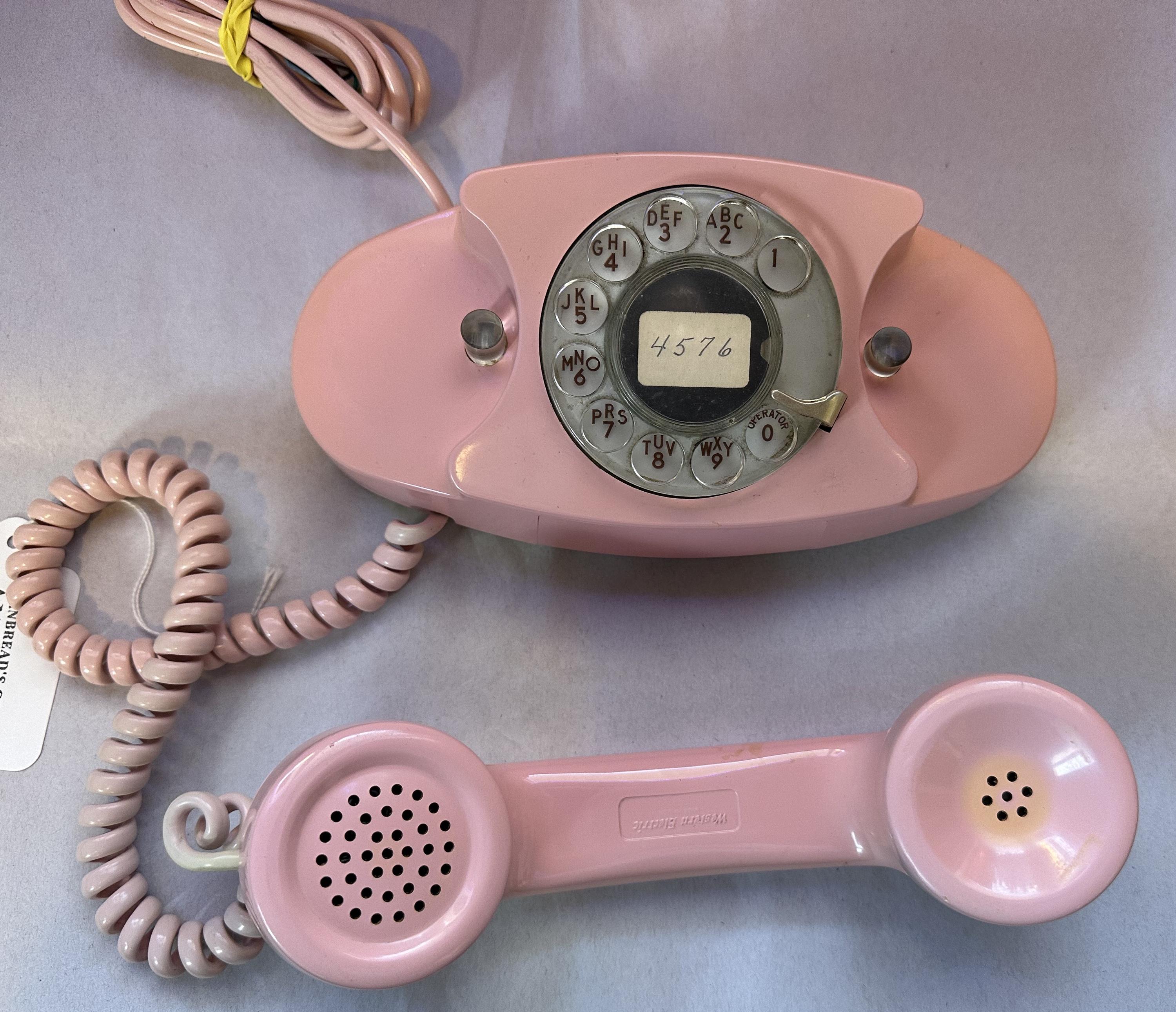 1960's Pink Princess Phone Rotary Model 701BW 3-61 Western Electric - Etsy