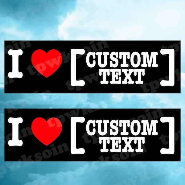 Funny I Love Bumper Stickers - Etsy