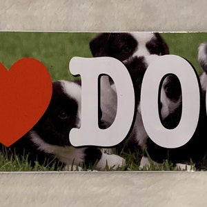I Heart Dogs Cute Animals Bumper Sticker - Etsy