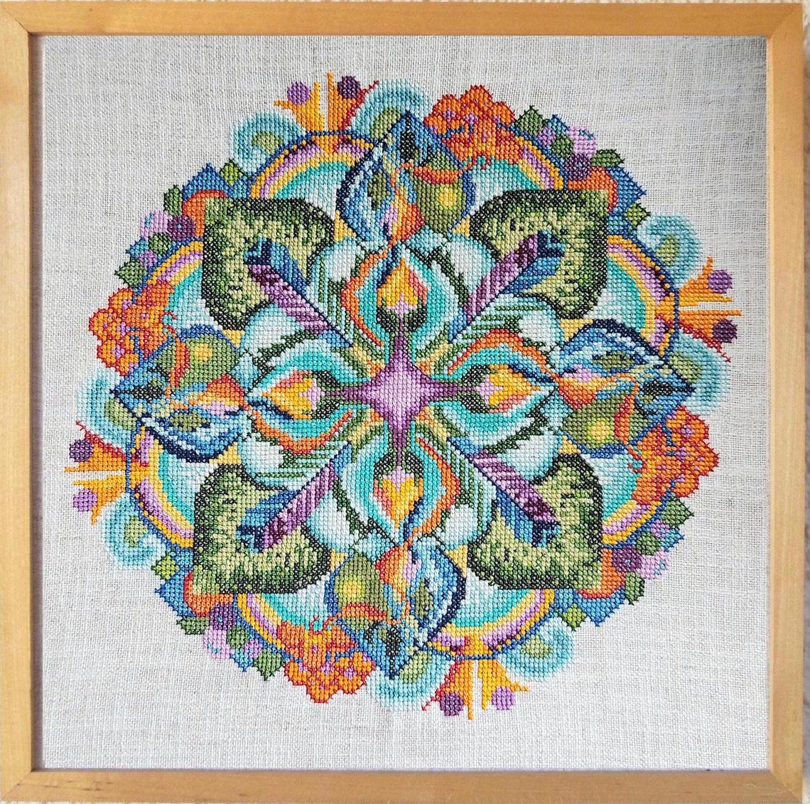 Mandala “happy New Home” | Cross-stitch Pattern | Instant Download ...