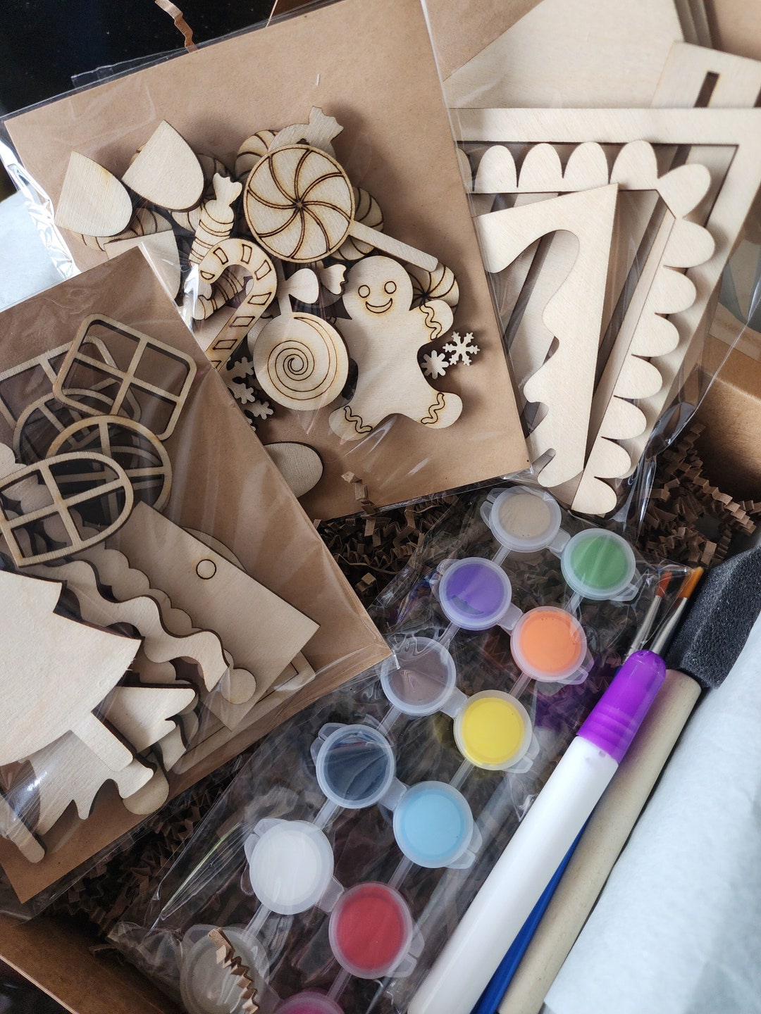 DIY Gingerbread House Kit, Toddler Christmas Craft, Christmas ...