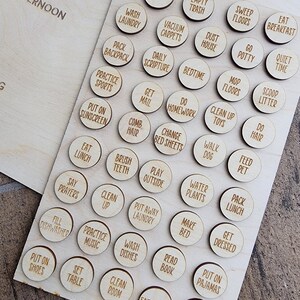 Chore Chart, 49 Chore Tokens, Responsibilities Board, Magnetic Chart ...