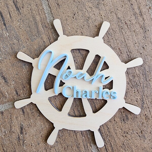 Nautical Nursery Name Sign - Etsy