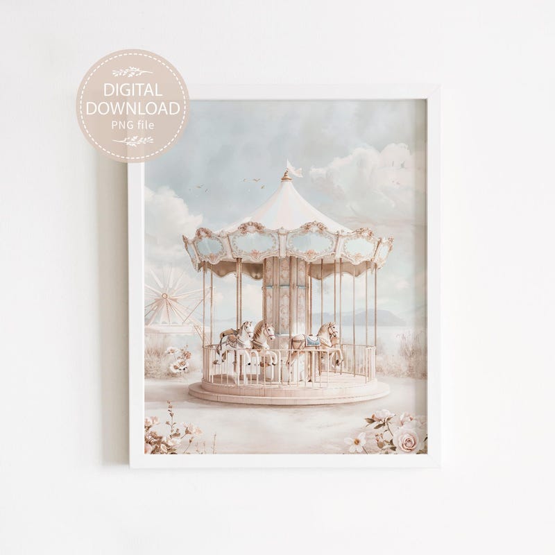 Carousel Print - Etsy