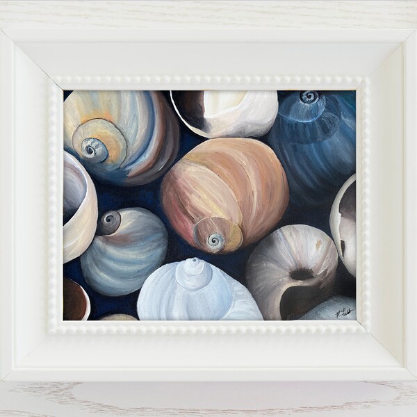 Moon Shell Art - Etsy