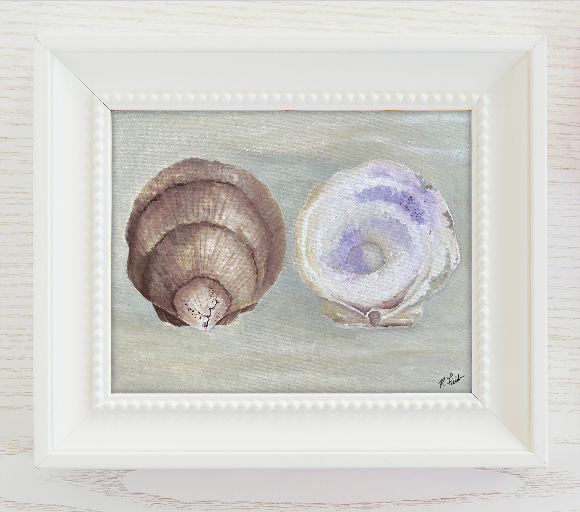 Scallop Shells Art Print, Giclee Print, Shell Painting - Etsy.de