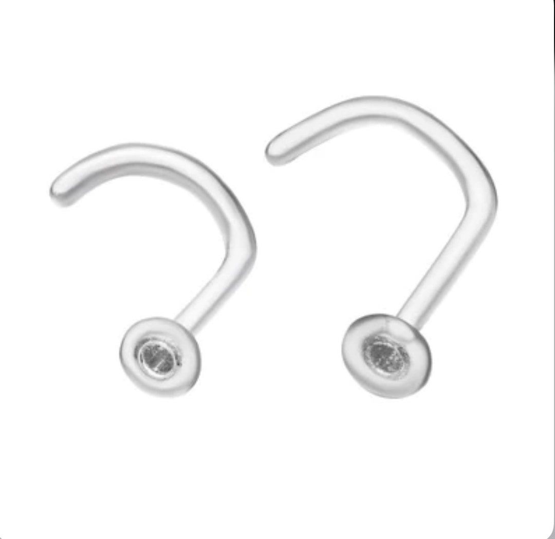 Nostril Retainer | Clear Nostril Jewelry | Body Jewelry | Pyrex Glass ...