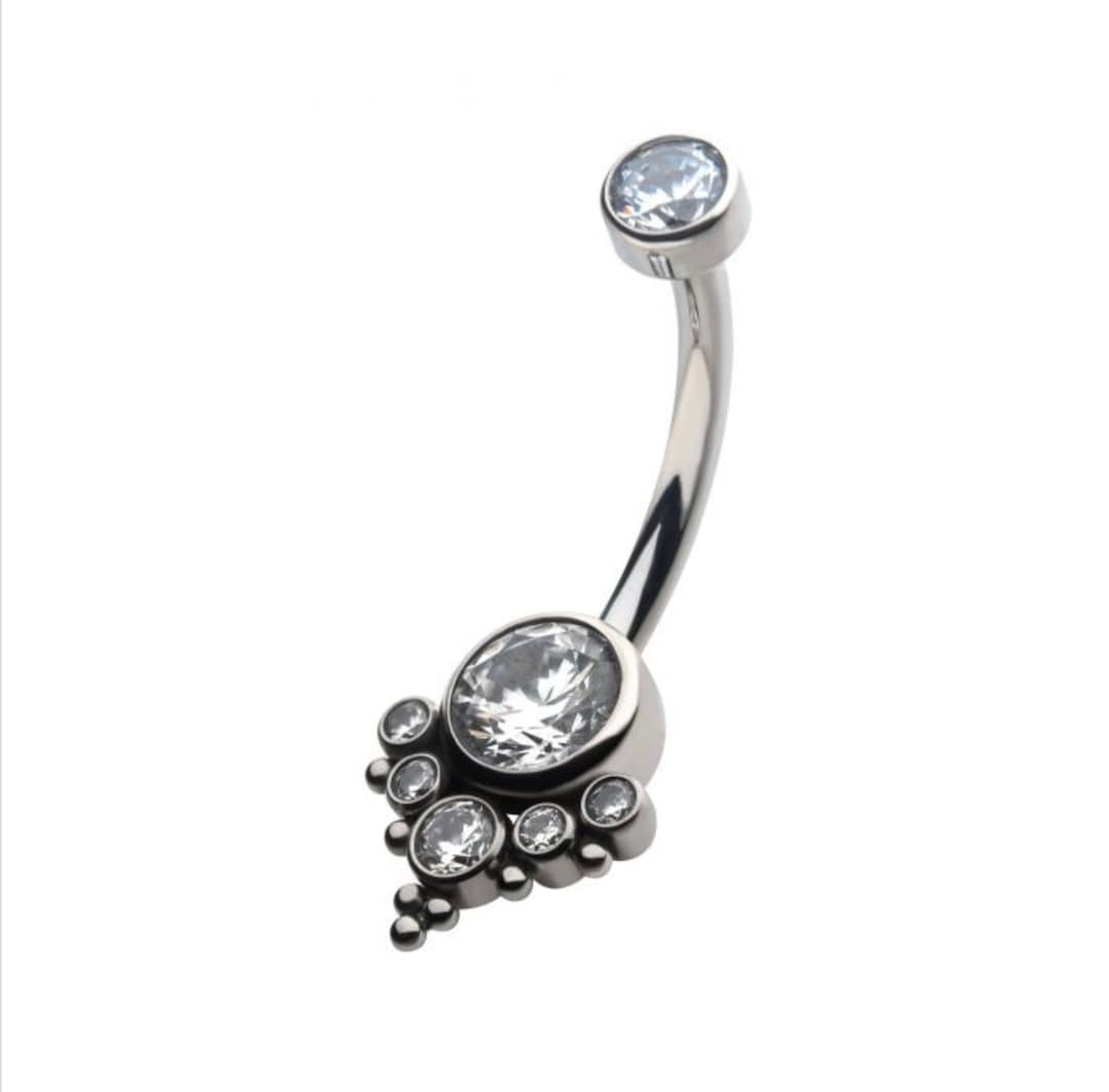 Titanium 14 Gauge Belly Button Ring | Belly Button Piercing | Navel ...