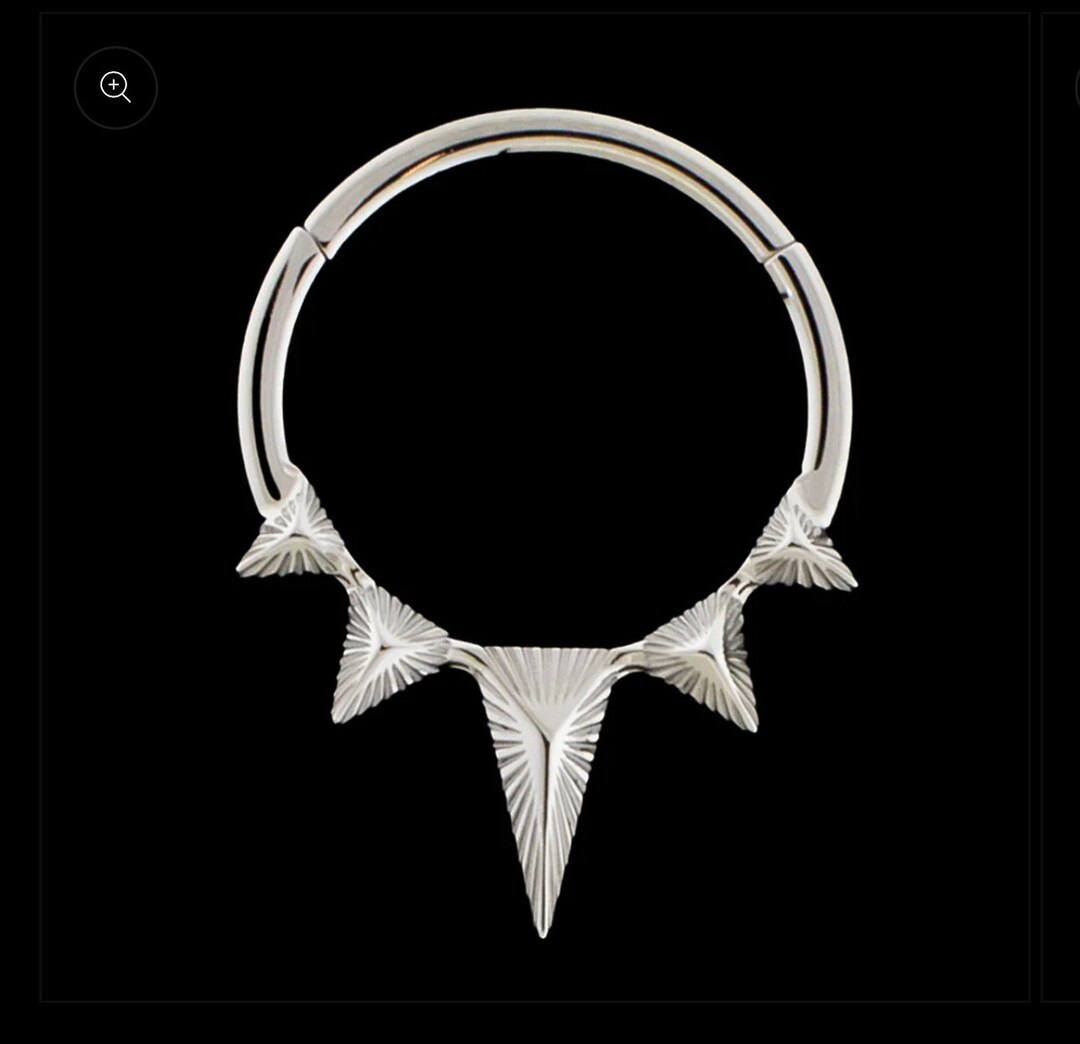 Textured Spike Ring | Septum Piercing | Daith Piercing | Helix Piercing ...