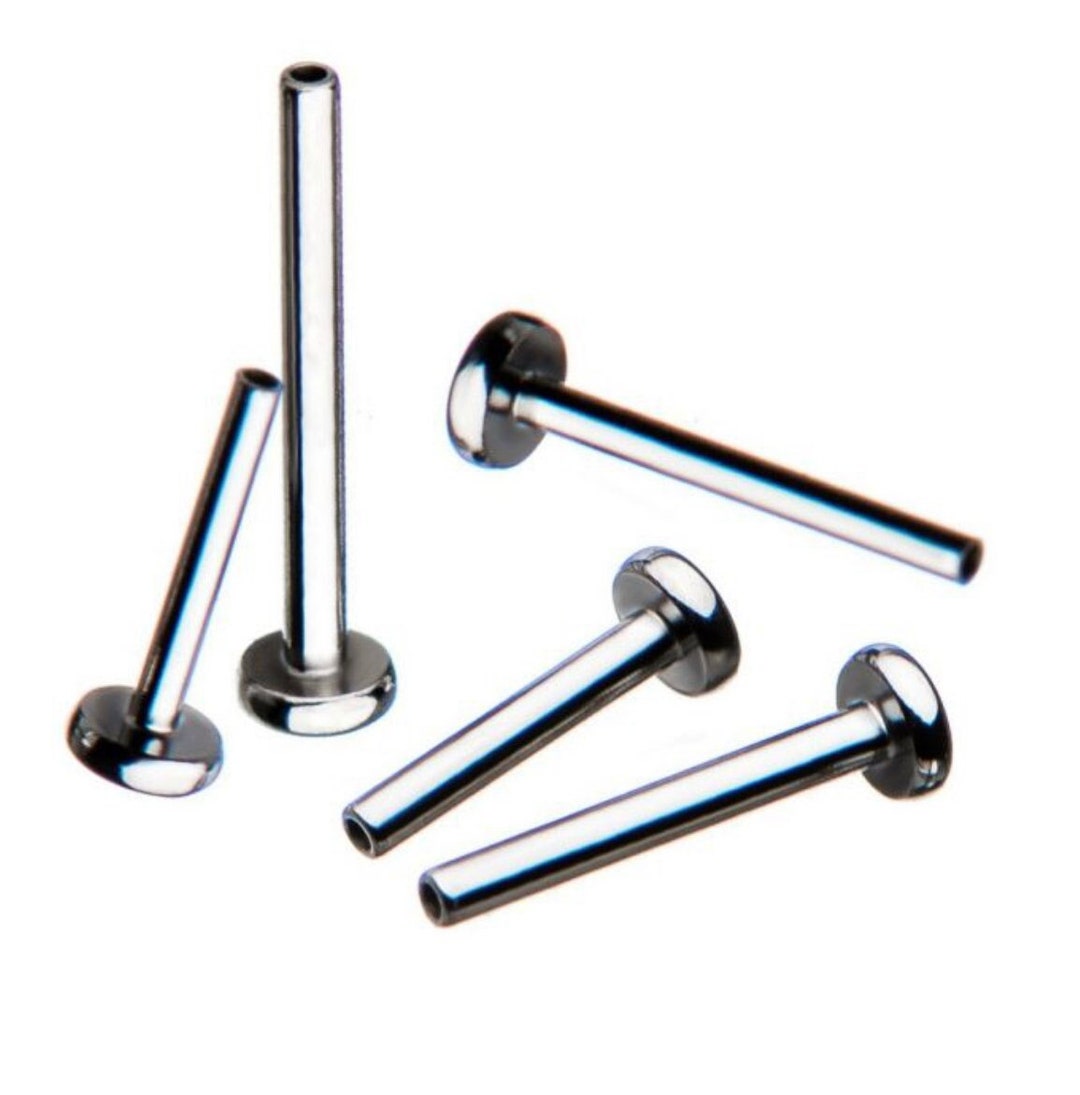Titanium Threadless Labret 2.5mm Base | Earring Post | Threadless Post ...