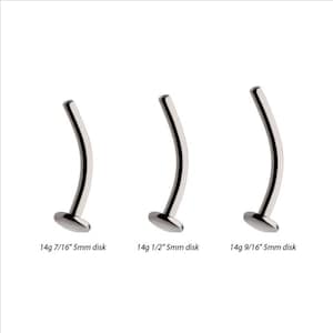 Titanium Threadless With Fixed Disk Floating Navel Bar | Floating ...