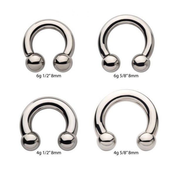 6 Gauge Septum Rings - Etsy