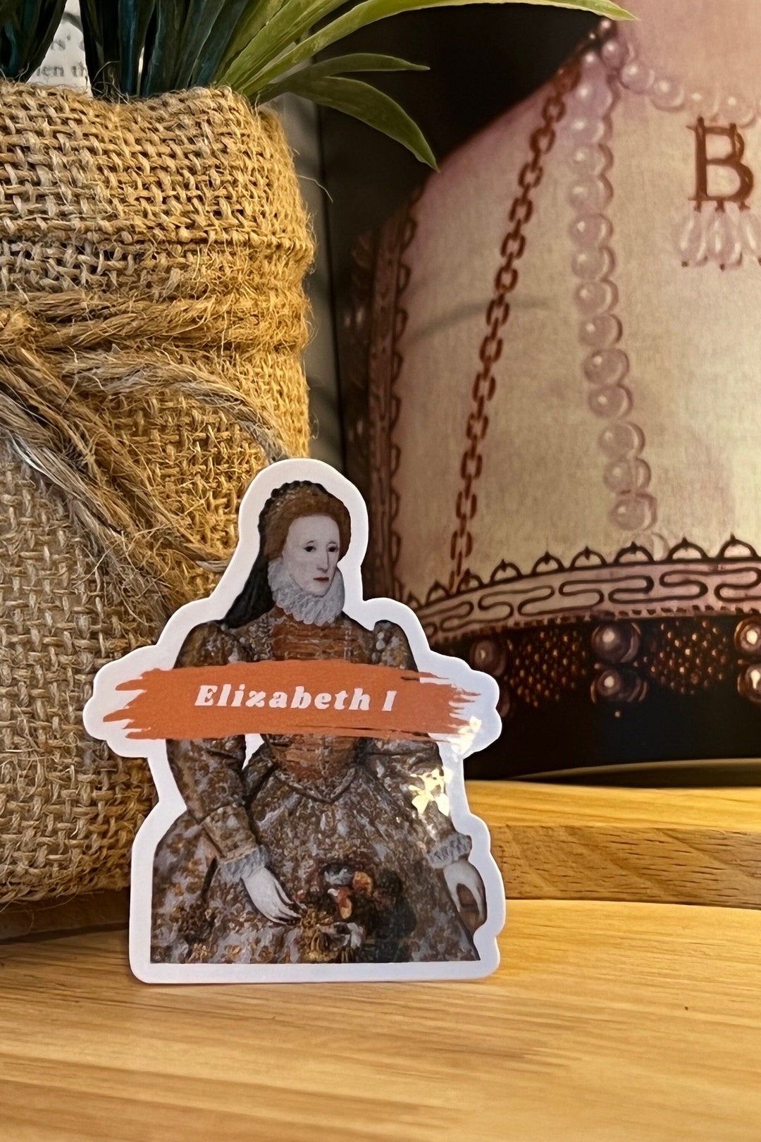 Elizabeth Tudor Portrait Sticker - Etsy