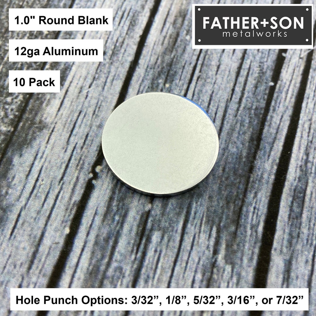 1" Round Blank - 12ga Aluminum - 10 Pack - Metal Stamping Blanks - Etsy