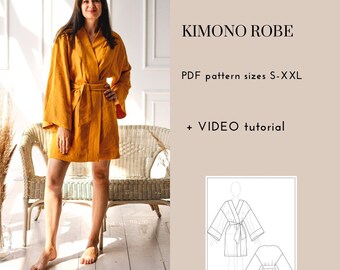 Robe Sewing Pattern | Etsy
